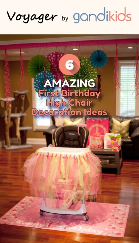 How to make high chair decoration for first birthday of your child