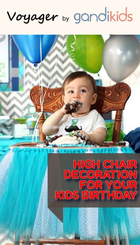 How to make high chair decoration for first birthday of your child